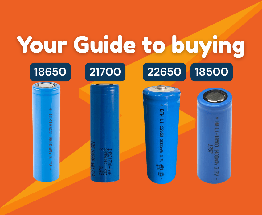 18650 vs 21700 vs 22650 vs 18500 — Battery Mate
