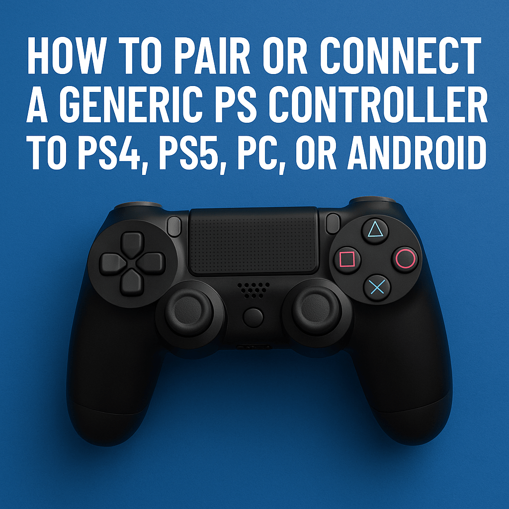 How to Pair or Connect a Generic PS Controller to PS4, PS5, PC, or And ...