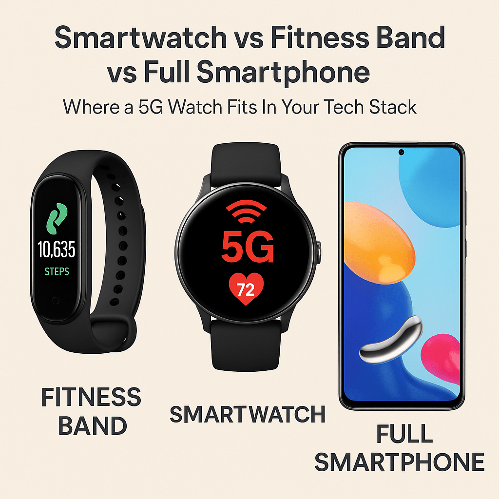 Smartwatch vs Fitness Band vs Full Smartphone: Where a 5G Watch Fits I ...
