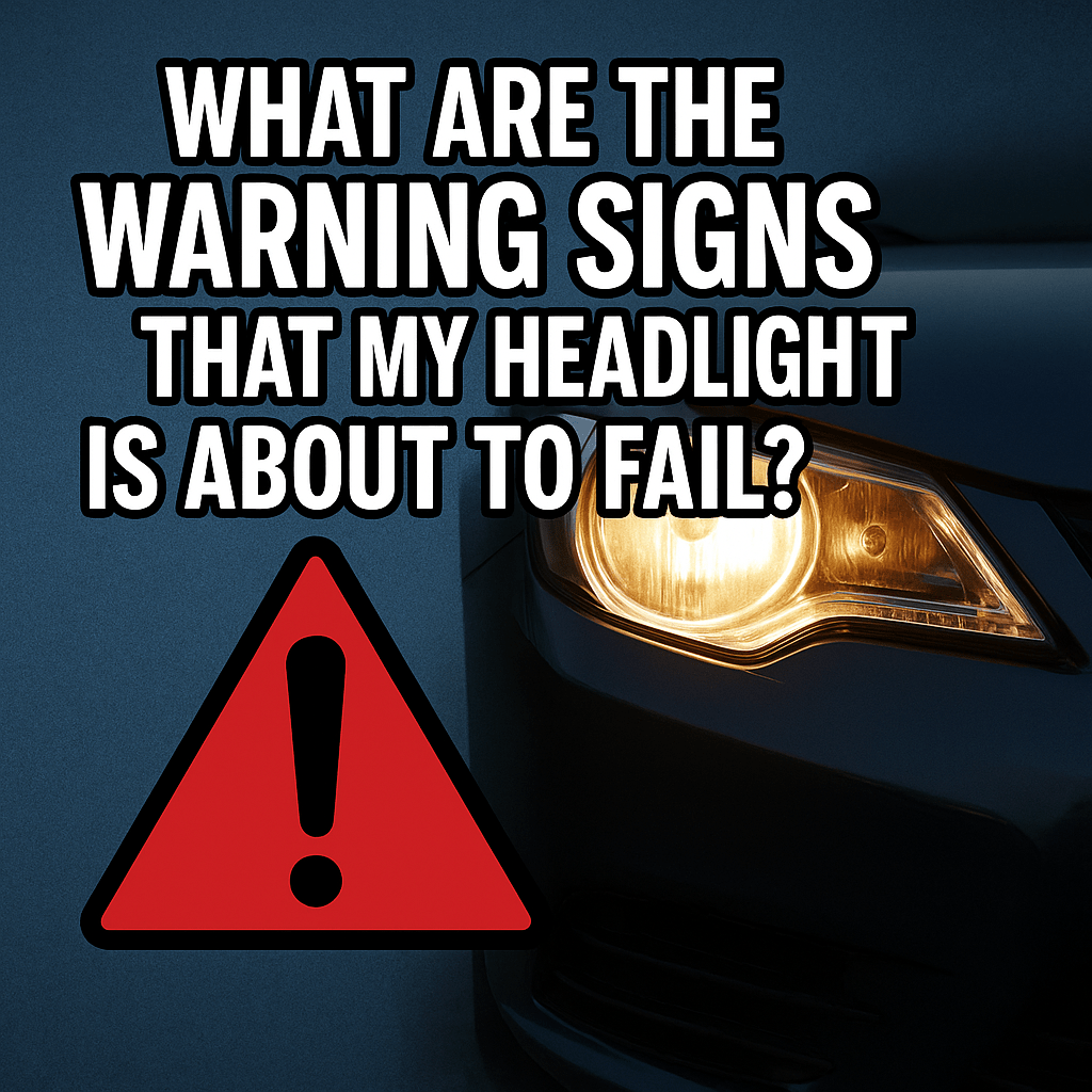 What Are the Warning Signs That My Headlight Is About to Fail ...