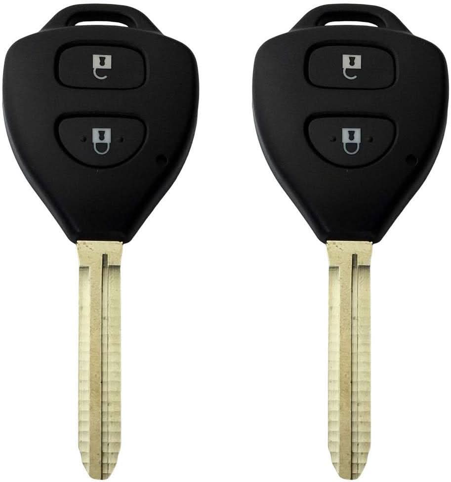 [2 Pack] Compatible With Toyota Prado RAV4 Corolla Remote Car Key Blank ...