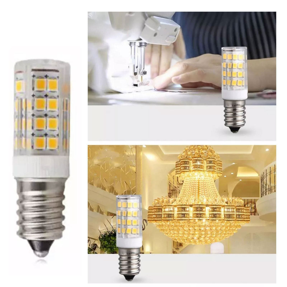 5 Pack E14 LED Bulb 5W Corn light bulbs Replace Halogen 22V.x lamp I6V7 ...