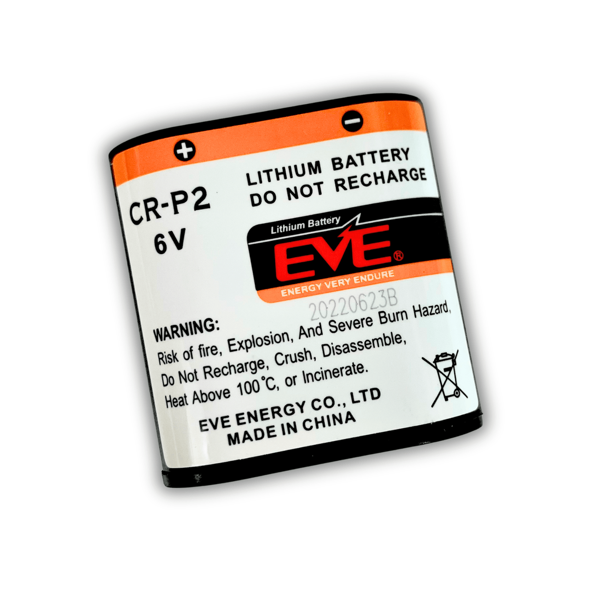 CR-P2 6V Lithium Battery 1500mAh | Replacement for BR-P2, 223A, CR223A ...