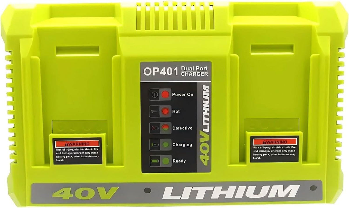 Dual Charger for Ryobi 36V 40V Battery Charger BPL3626 BPL3640 OP4040 ...
