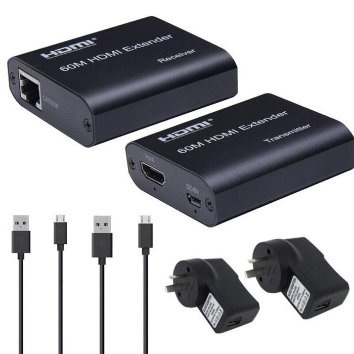 HDMI Extender over Single Network cat5e/6 RJ45 Ethernet Cable up 60m P ...