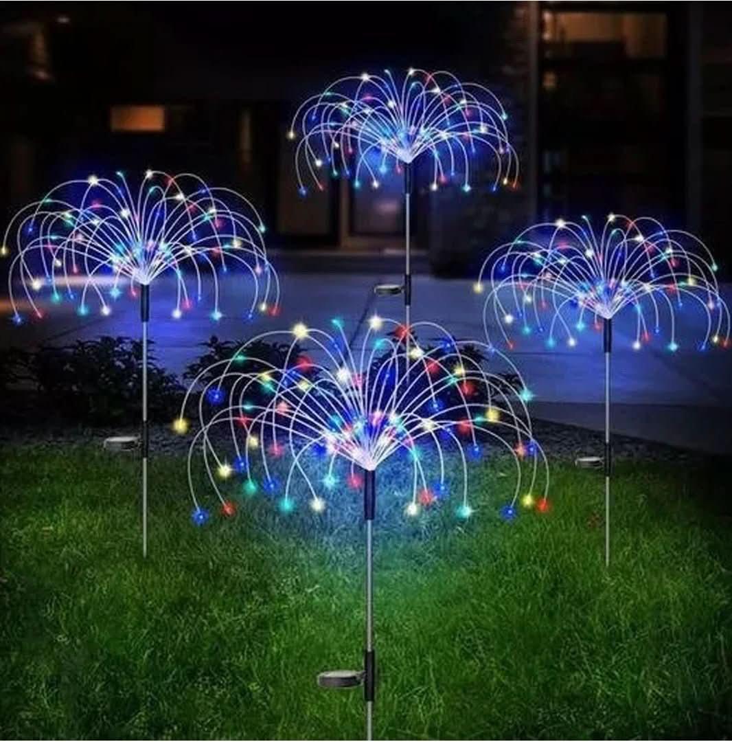 Solar Firework Light LED Garden Lights Pathway Backyard Decorative ...