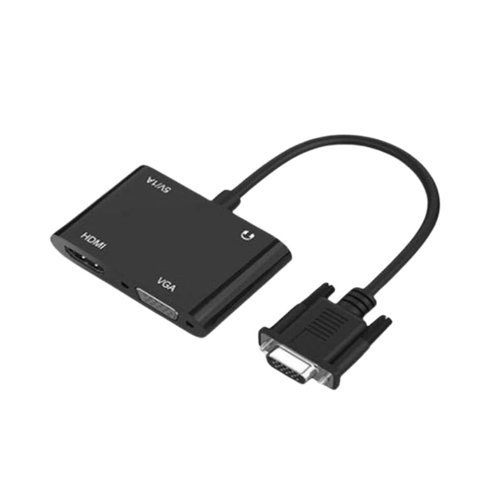 VGA to HDMI VGA Adapter Dual Display 1080P Converter Splitter with Cha ...
