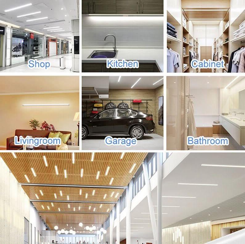[10 Pack] 120CM LED Slim Ceiling Batten Light Cool white 1.2M 4 feet ...