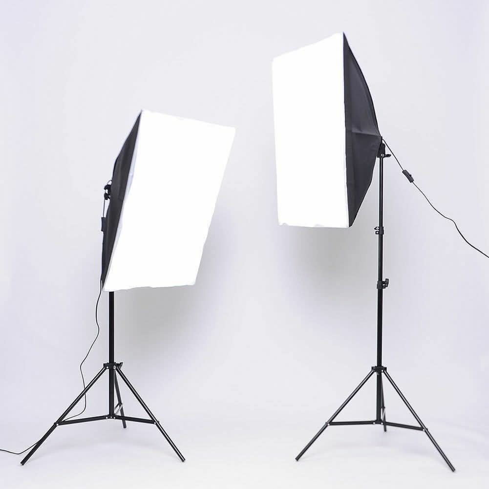 135W Photography Studio Softbox Continuous Lighting Soft Box Light Sta ...