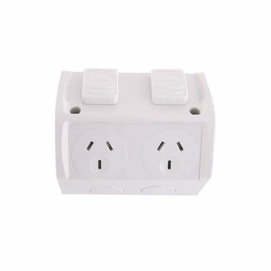 Weatherproof Power Point Outlet Socket Weather GPO External Outdoor 10 ...