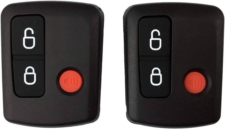 [2 Pack] Remote Shell 3 Button Car Keypad for Ford BA BF Falcon Ute Te ...