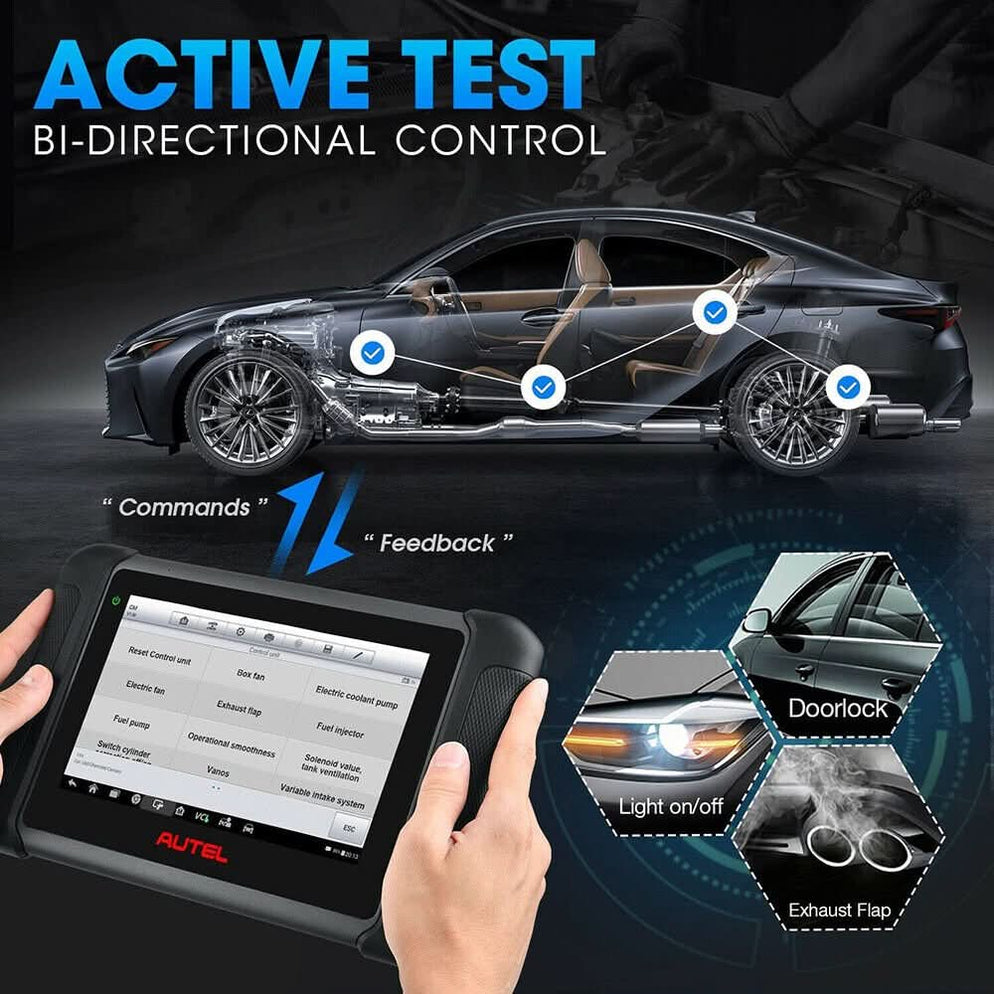 Autel MaxiSys MS906BT OBD2 Auto Diagnostic Scanner ECU Key Coding Scan ...
