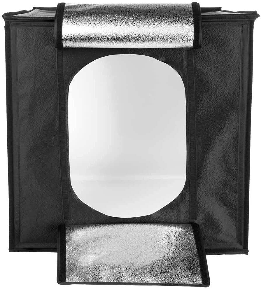 LARGE 80cm Photography Studio Portable LED Light Tent Photo Box + Back ...