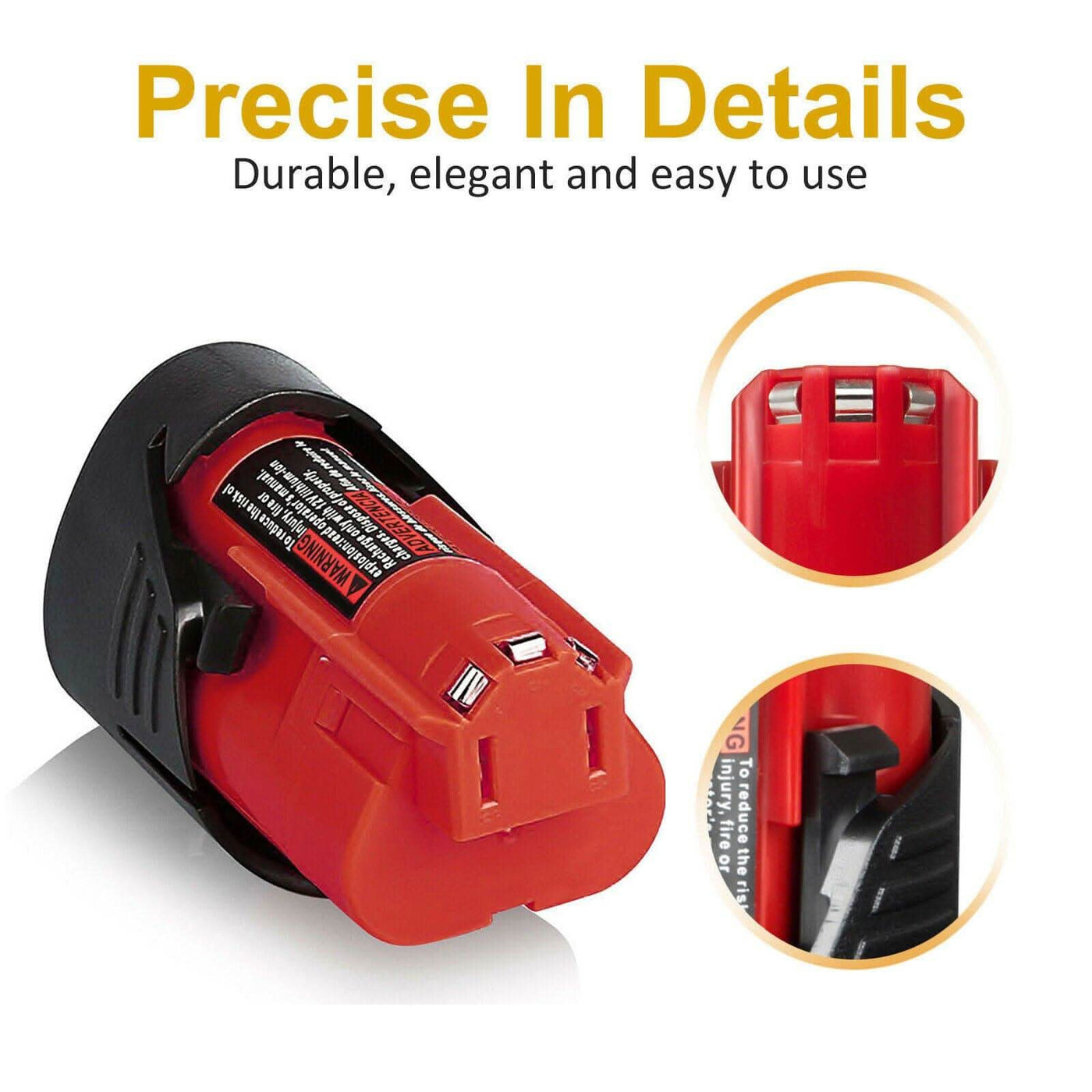 [2 Pack] 12V 3.5Ah Milwaukee M12 M12B3 Compatible Cordless Battery 48 ...