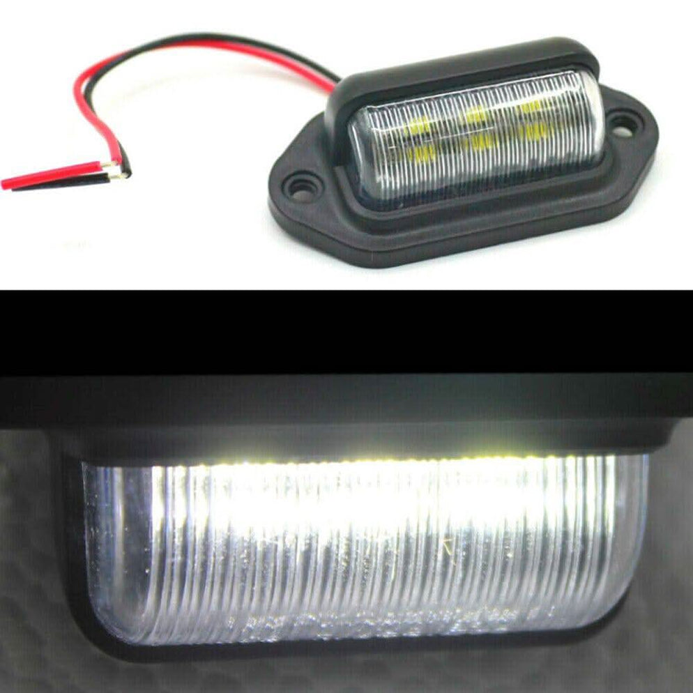 2PCS 6 LED License Number Plate Light Lamps for Truck SUV Trailer Lorr ...