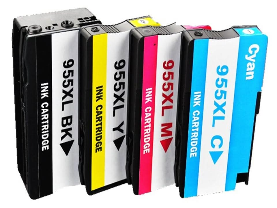 [4 Pack] Ink Cartridges Compatible for HP 955 XL Officejet Pro 7740 82 ...