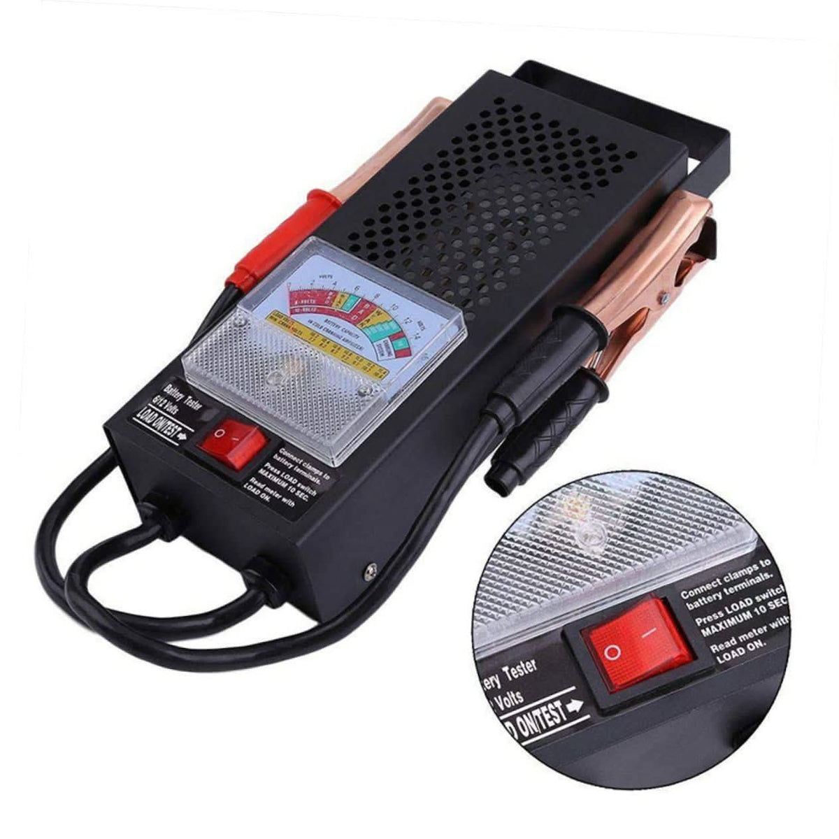 6V/12V 100AMP Car Battery Load Tester Analyser Vehicle Diagnostic Tool ...