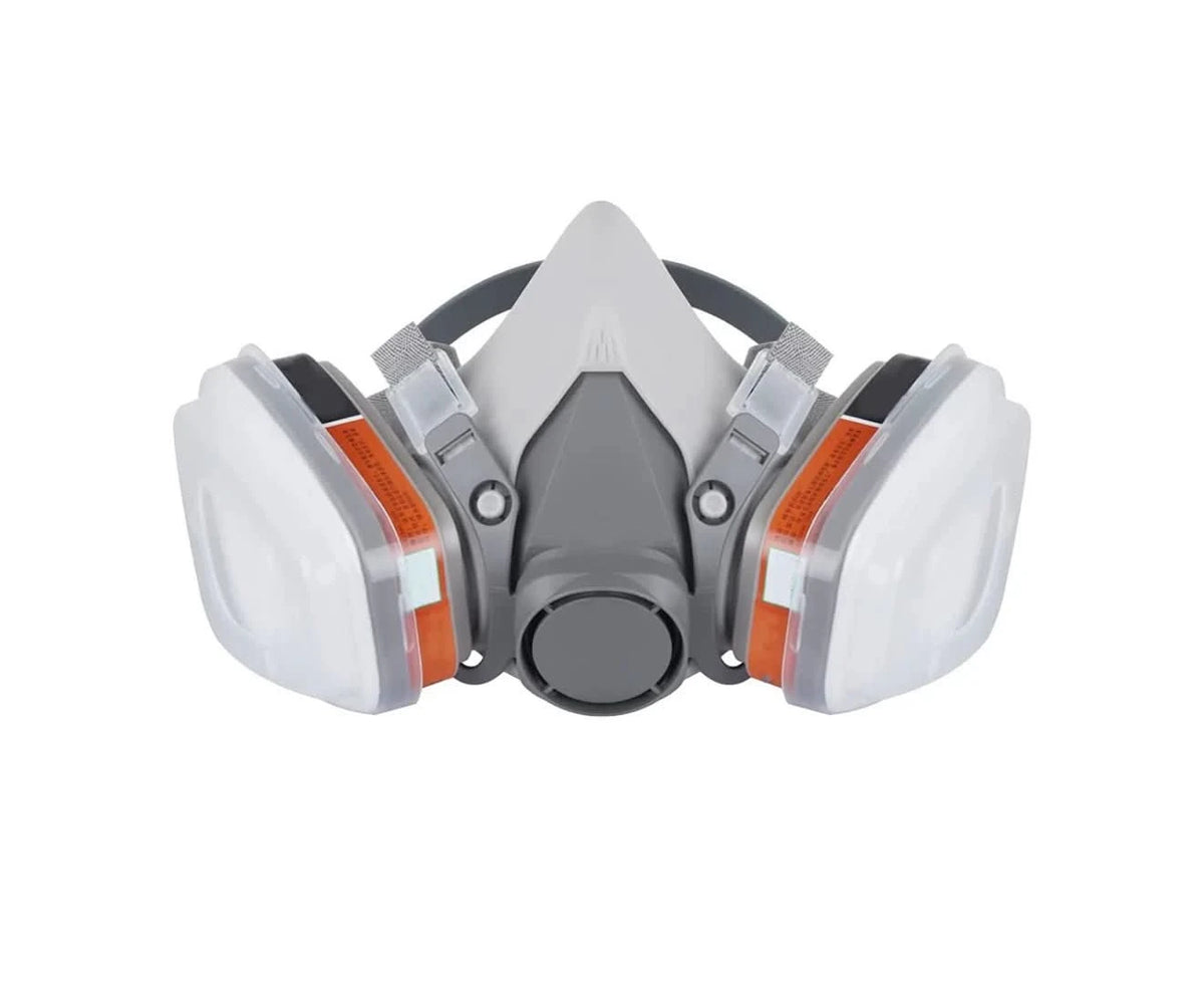 7 IN 1 Gas Mask Full Face Respirator Paint Spray Chemical Facepiece Sa ...