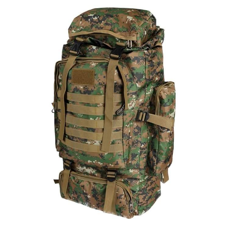 80L Military Tactical Backpack Rucksack Hiking Camping Outdoor Trekkin ...