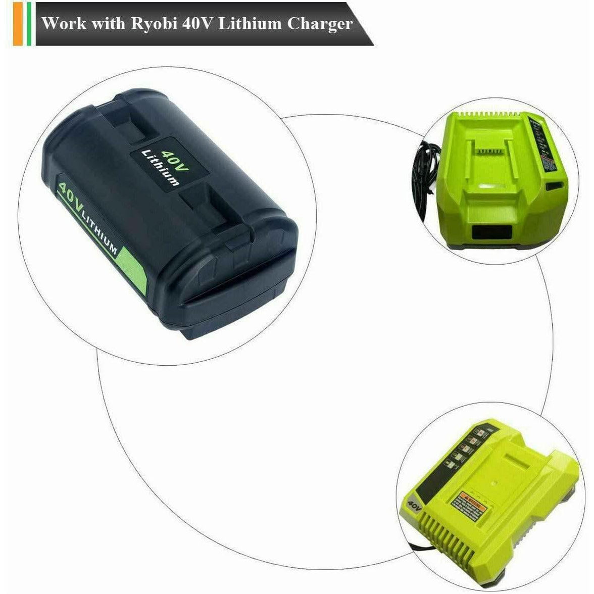 Battery For Ryobi 36V 40V 4.0Ah BPL3640D2 RLM36BL BPL3650D BPL3620D ...