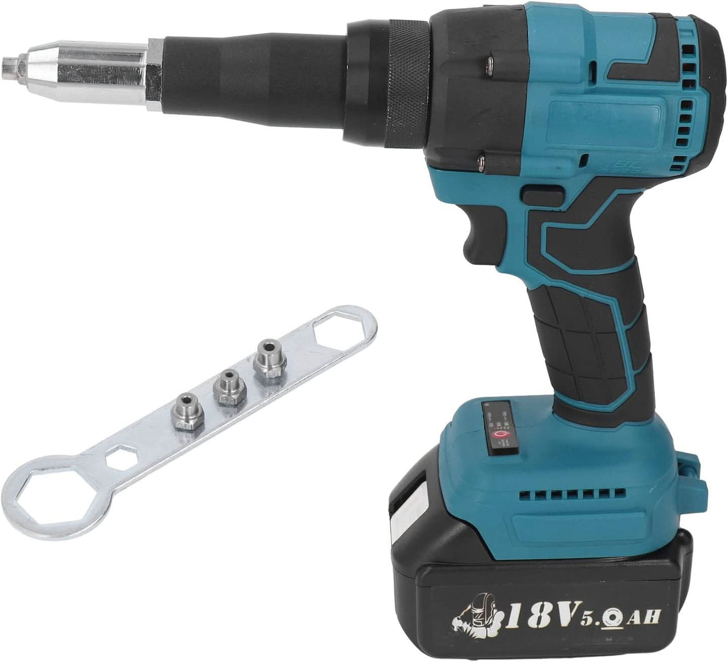 Cordless Rivet Gun 360W Heavy Duty Electric Rivet Gun Brushless Kit wi ...