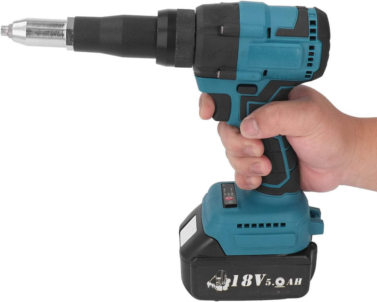 Cordless Rivet Gun 360W Heavy Duty Electric Rivet Gun Brushless Kit wi ...