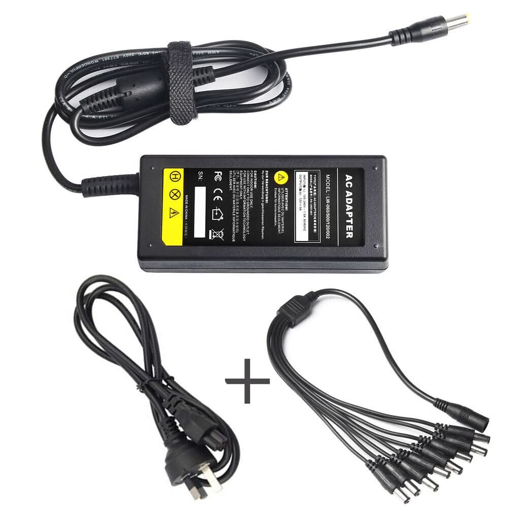 DC 12V 5A Power Supply CCTV Security Camera DVR +8 Split Swann Lorex D ...