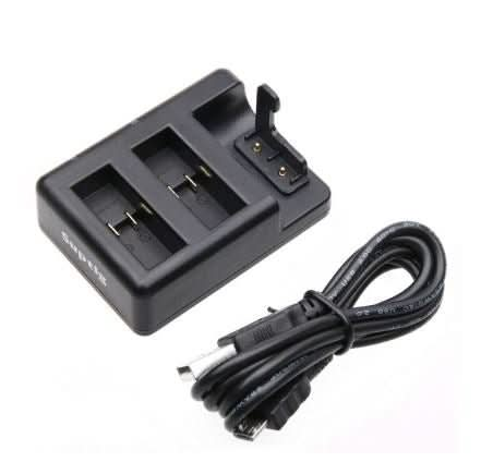 Dual Battery + Remote Control Charger Micro Mini USB for GoPro HERO 8 ...