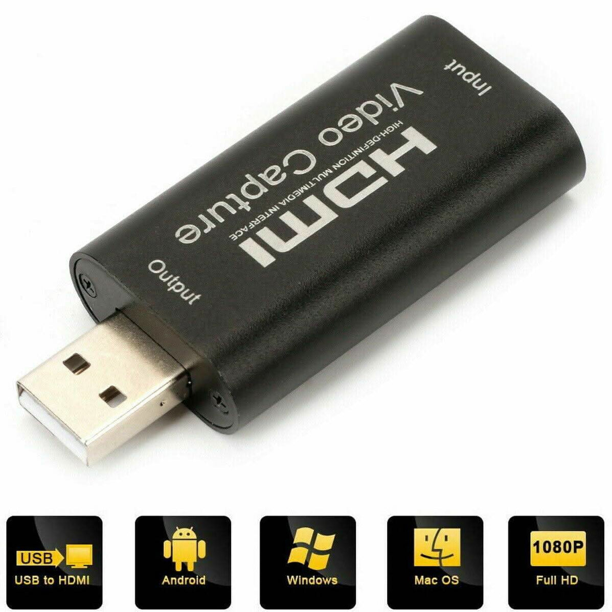 HDMI Video Capture Card USB 2.0/ HD 1080p Recorder for Game Video Live ...