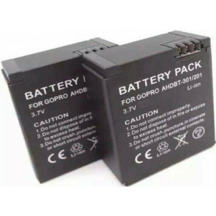 High Capacity Compatible Battery for GoPro HERO 3 3+ AHDBT 301 | 201 ...