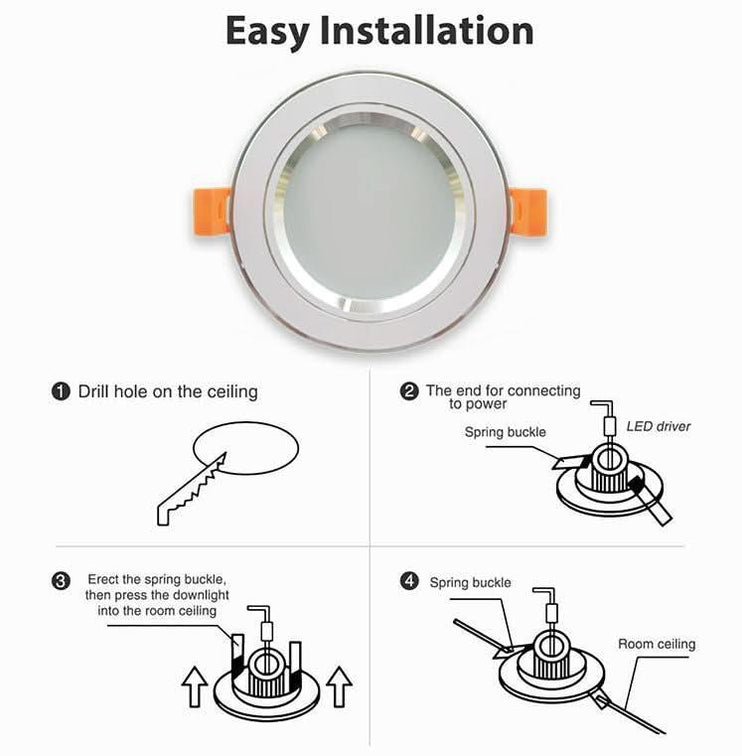 LED Downlights Dimmable 13W Down light | Cool , Warm & Trichrome ...
