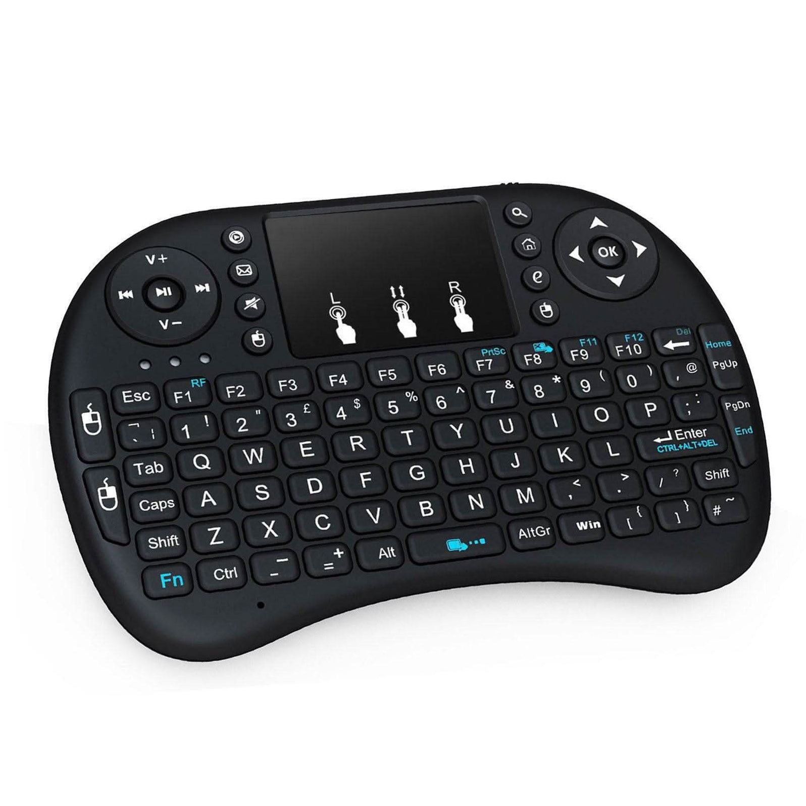 Mini Wireless Remote Keyboard Mouse for Samsung LG Smart TV Android ...