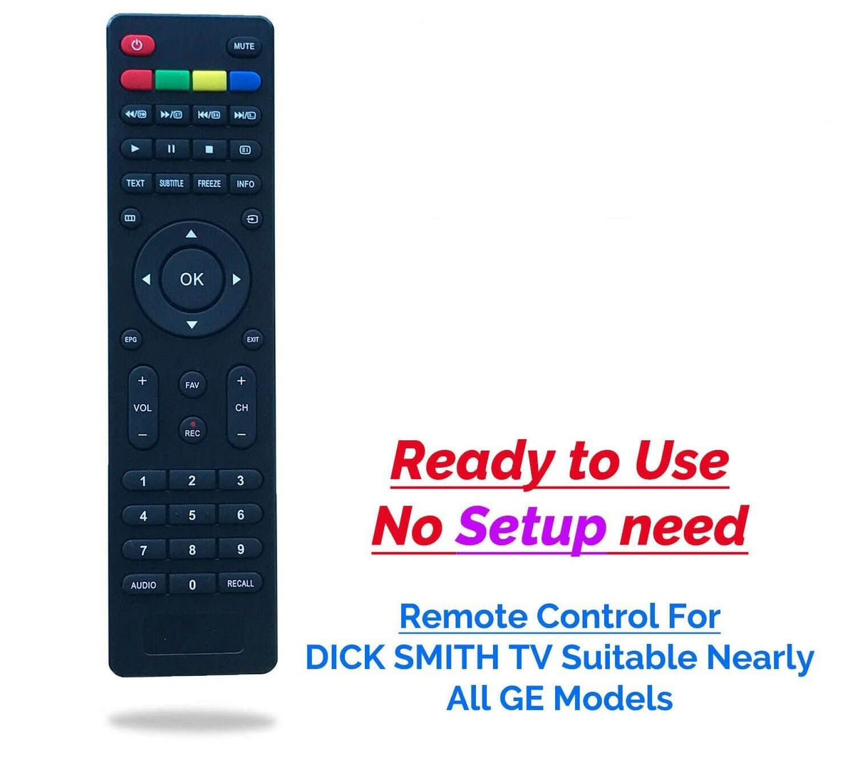 Dick Smith TV compatible remote Control LCD DSE Multiple Model GE Numb ...