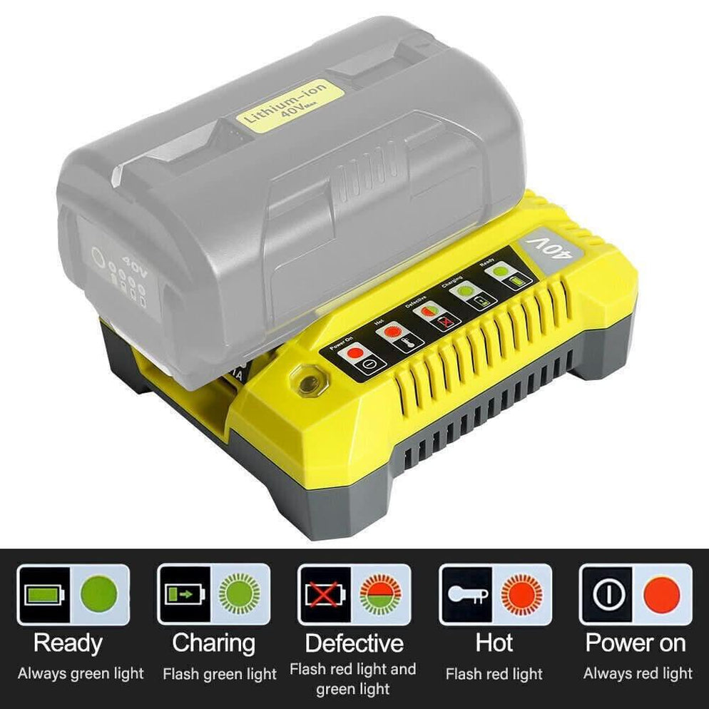 Ryobi 36V & 40V compatible Battery Charger BPL3626 BPL3626D BPL3640 BP ...