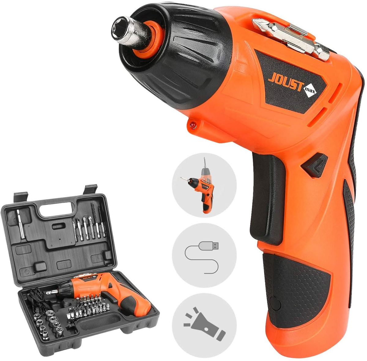 Smart Cordless Rechargeable Screw driver | 45 Pcs Set — Battery Mate