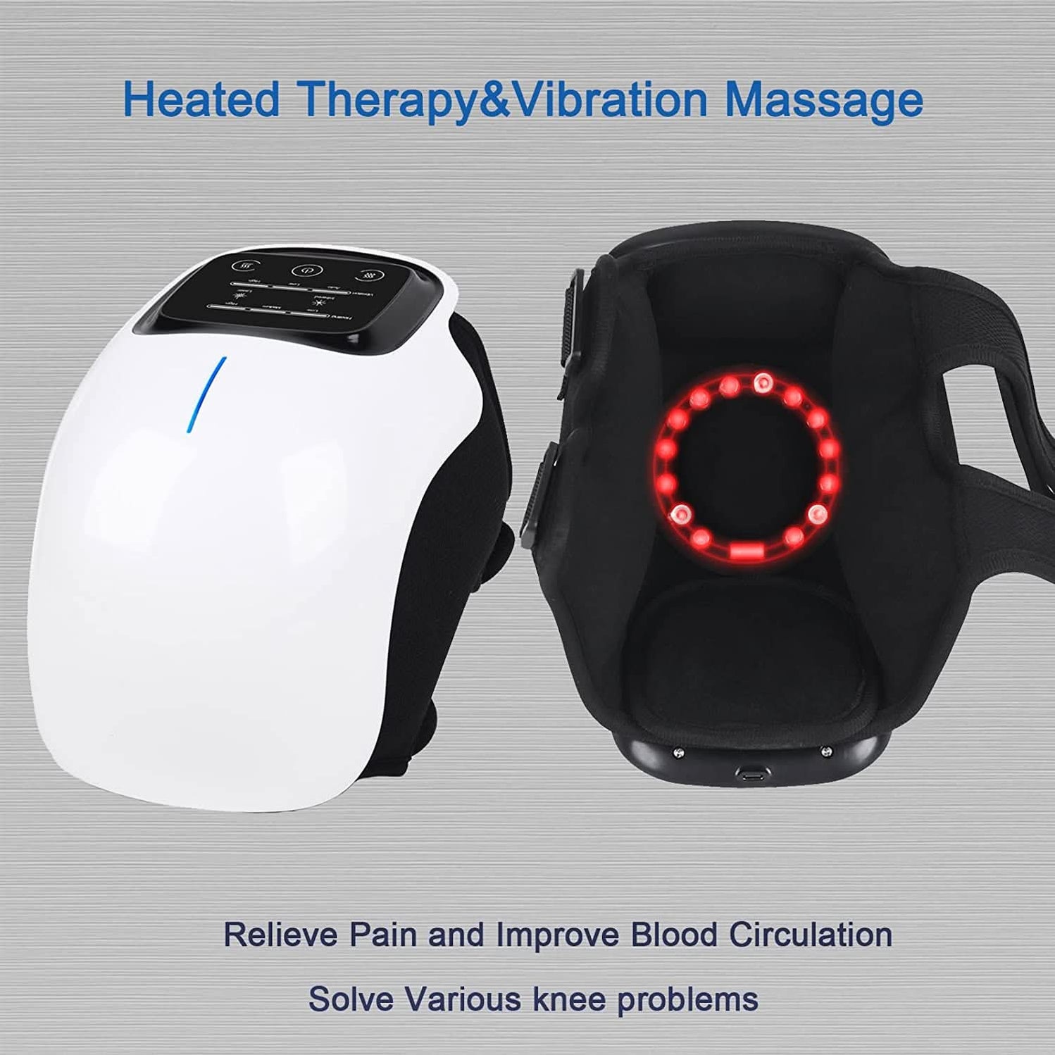 Smart Knee Massager with LED Screen, & Heat | Massage for Pain Injury ...