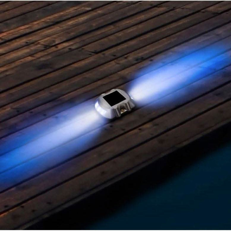 Solar Deck Lights Blue Color Waterproof Driveway Safety Light for ...