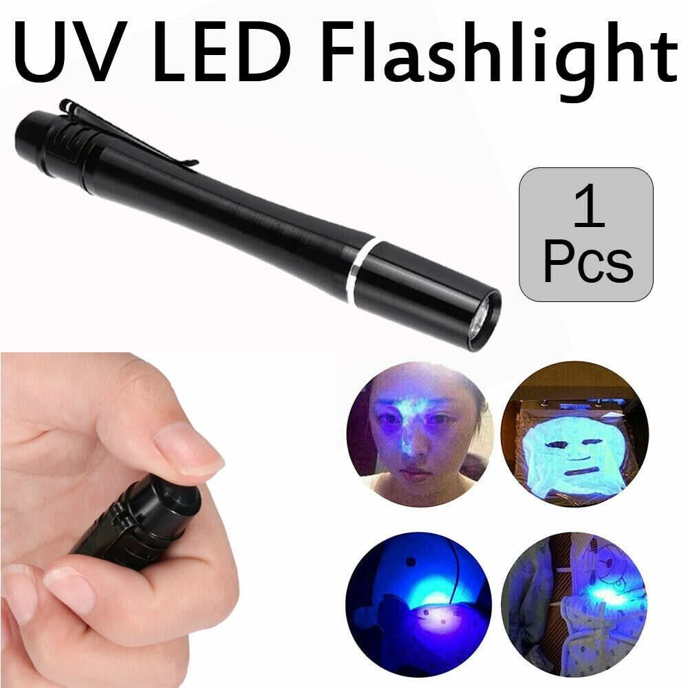 UV Ultra Violet LED Flashlight Blacklight Light 395nM Inspection Lamp ...