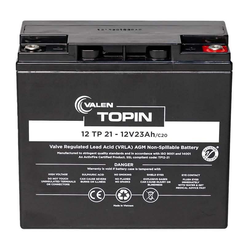 Valen Topin AGM 12V 21Ah Deep Cycle Battery — Battery Mate