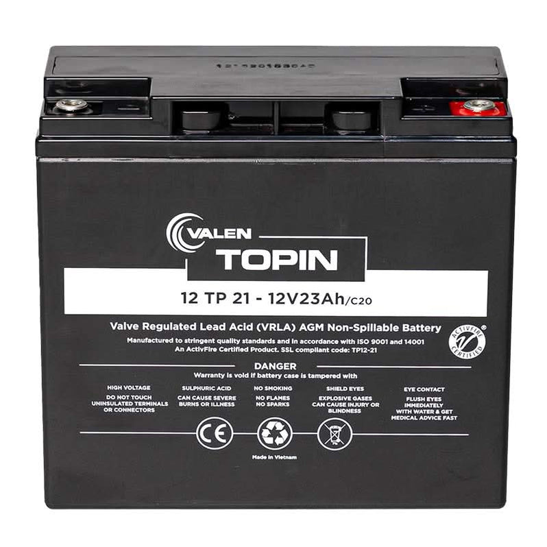 Valen Topin AGM 12V 21Ah Deep Cycle Battery - Battery Mate