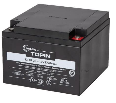 Valen Topin AGM 12V 26Ah Deep Cycle Battery — Battery Mate